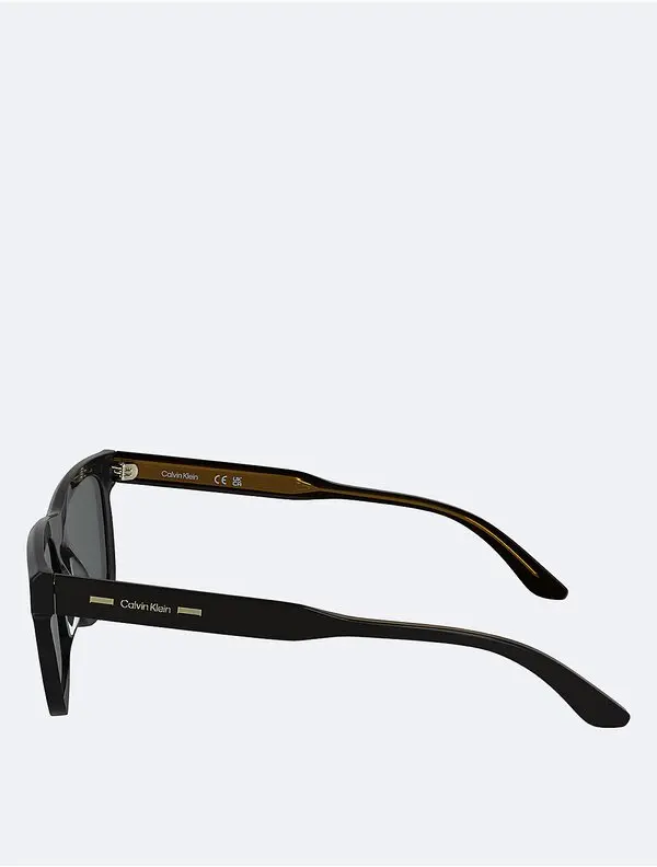 Calvin Klein Modified Rectangle Sunglasses - Black