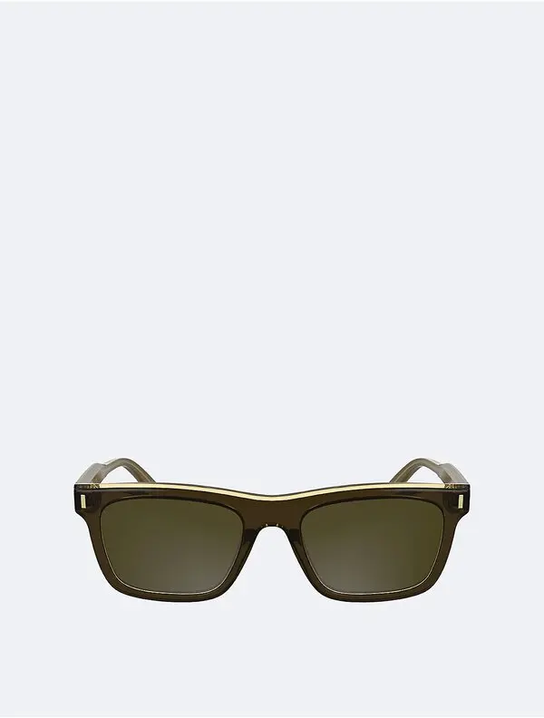 Calvin Klein Modified Rectangle Sunglasses - Brown