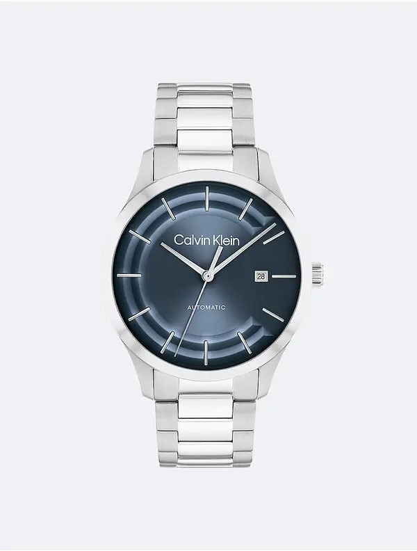 Calvin Klein Automatic H-link Bracelet Watch - Blue