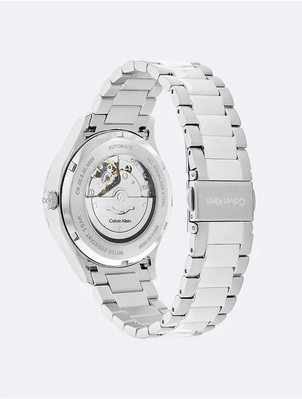 Calvin Klein Automatic H-link Bracelet Watch - Brown