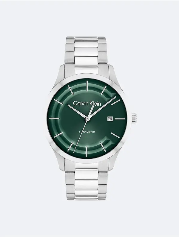 Calvin Klein Automatic H-link Bracelet Watch - Green