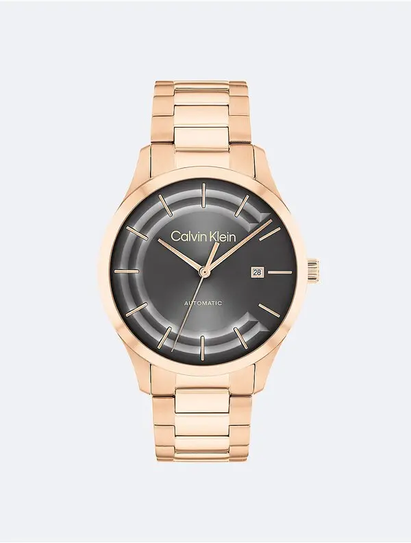 Calvin Klein Automatic H-link Bracelet Watch - Grey