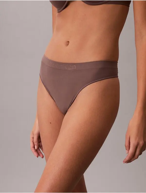 Calvin Klein Bonded Flex 3-pack Mid Rise Thong - Cedar Multi