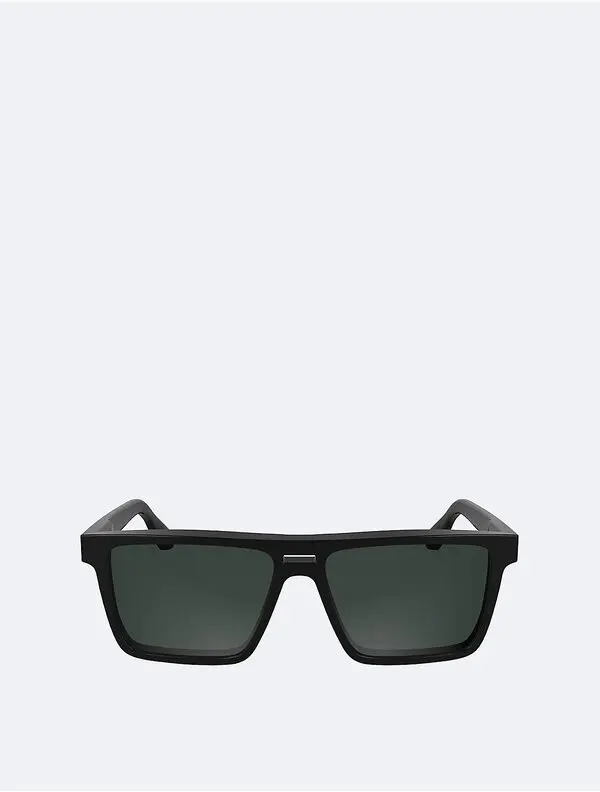 Calvin Klein Acetate Modified Square Sunglasses - Black
