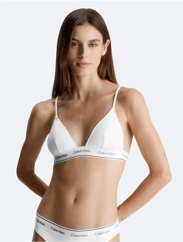 Calvin Klein Legacy Triangle Bikini Top - Classic White
