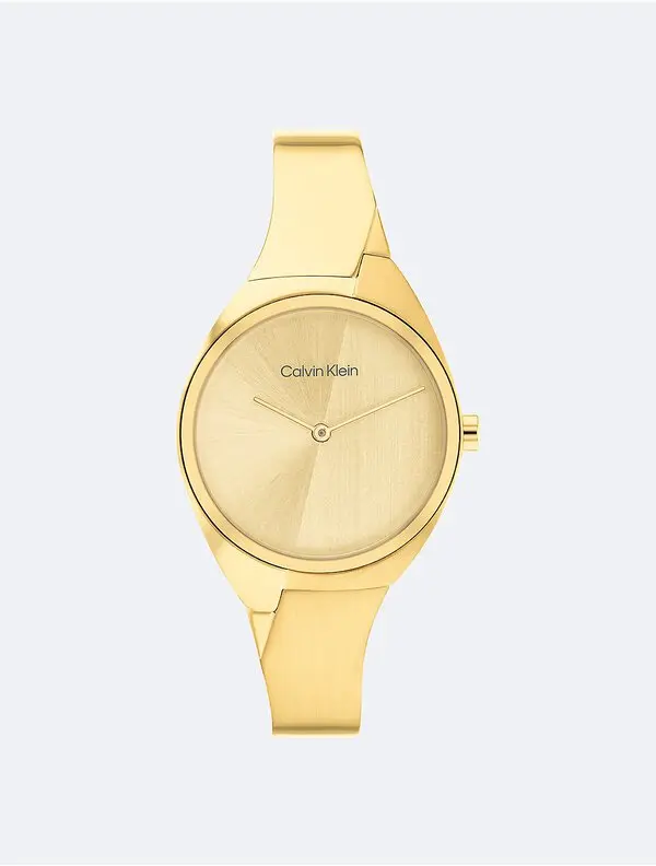 Calvin Klein Dynamic Bangle Watch - Champagne