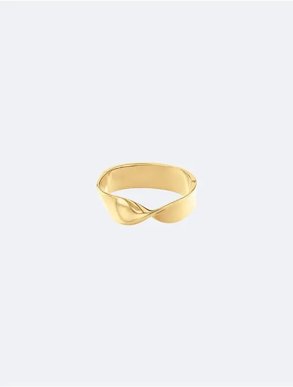 Calvin Klein Hinged Bangle Bracelet - Gold