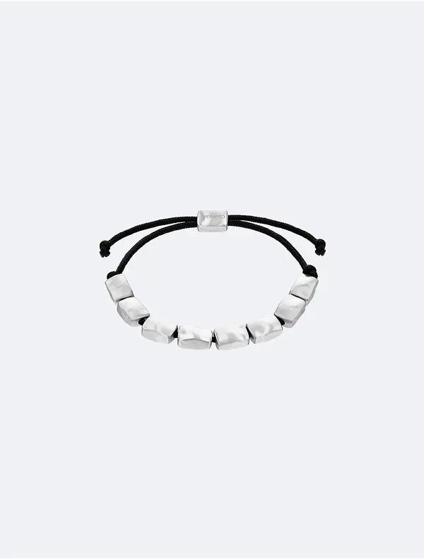 Calvin Klein Beaded Bracelet - Silver