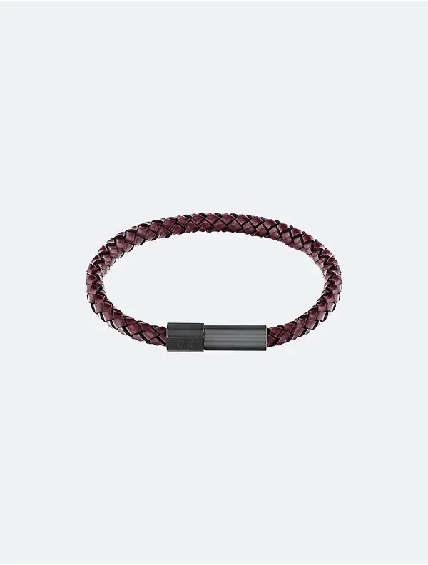 Calvin Klein Braided Bracelet - Cherrywood / Stainless Steel