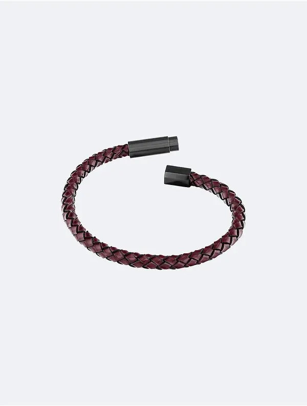 Calvin Klein Braided Bracelet - Cherrywood / Stainless Steel