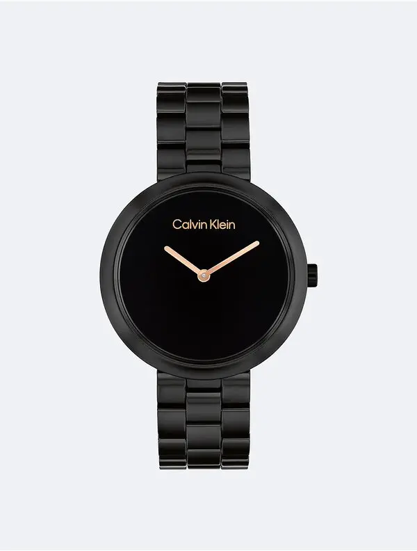 Calvin Klein Monochromatic Ceramic Bracelet Watch - Black