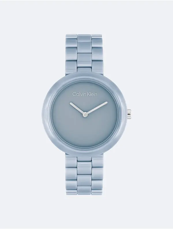 Calvin Klein Monochromatic Ceramic Bracelet Watch - Blue