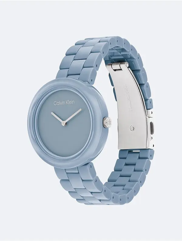 Calvin Klein Monochromatic Ceramic Bracelet Watch - Blue