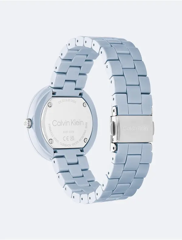 Calvin Klein Monochromatic Ceramic Bracelet Watch - Blue
