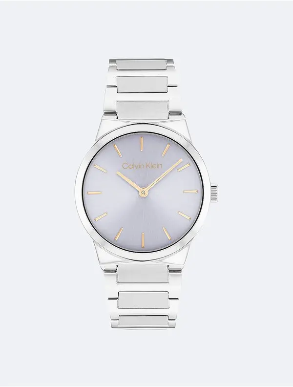 Calvin Klein Minimalist Integrated Link Bracelet 32mm Watch - Lilac