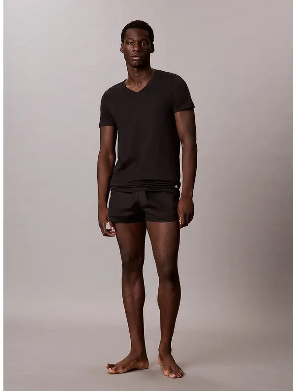 Calvin Klein Cotton Classics 3-pack Classic Fit V-neck T-shirt - Black