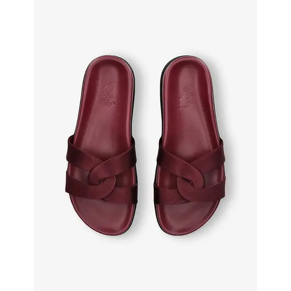 ANCIENT GREEK SANDALS Desmos Satin Flat Sandals