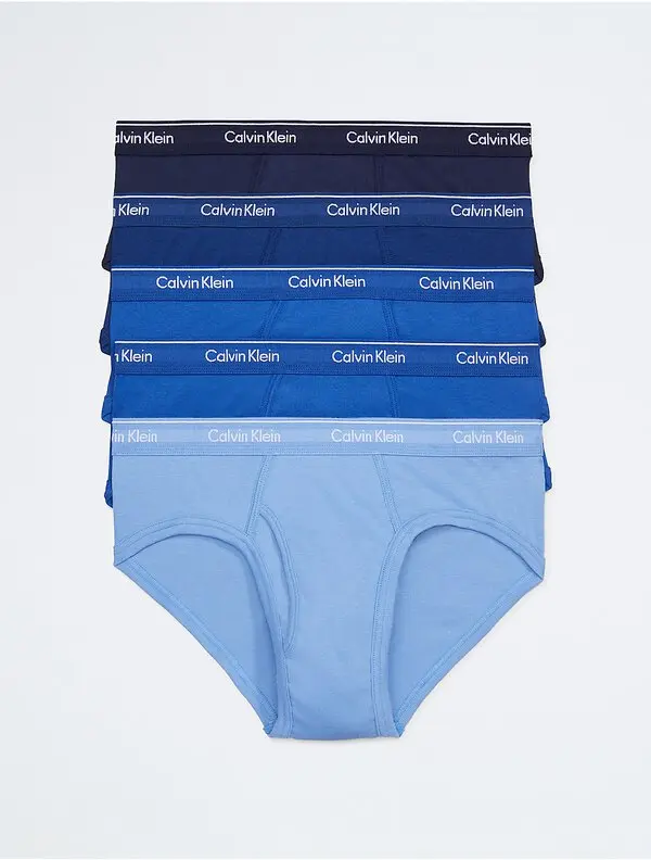 Calvin Klein Cotton Classics 5-pack Hip Brief - Blue Multi
