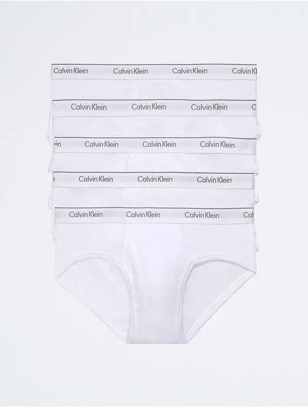 Calvin Klein Cotton Classics 5-pack Hip Brief - White