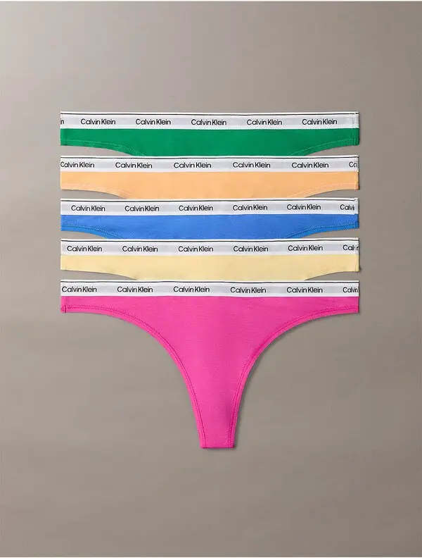 Calvin Klein Icon Logo 5-pack Thong - Mardi Gras Multi