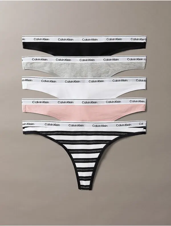Calvin Klein Icon Logo 5-pack Thong - Multi