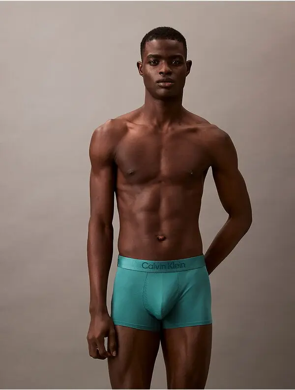 Calvin Klein Microfiber Tech Low Rise Trunk - Lively Teal
