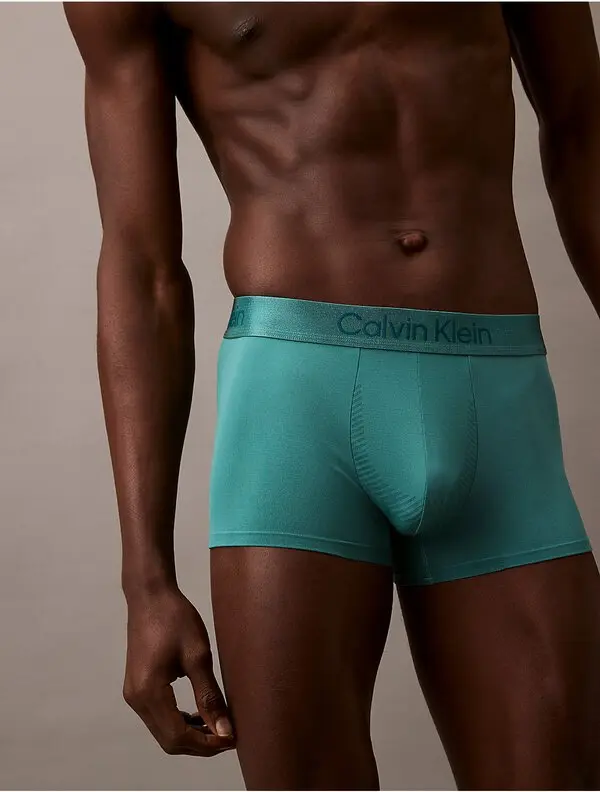 Calvin Klein Microfiber Tech Low Rise Trunk - Lively Teal