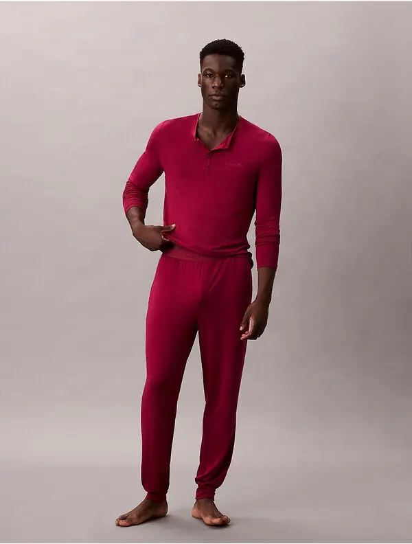 Calvin Klein Ultra Soft Modal Sleep Joggers - Beet Red