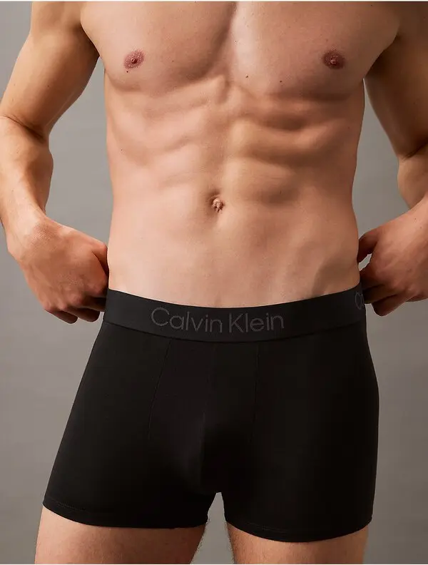 Calvin Klein Ultra Soft Modal 3-pack Trunk - B10 Grey Heather/black/shoreline