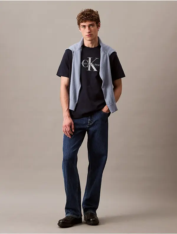 Calvin Klein Monologo Tee - Dark Sapphire