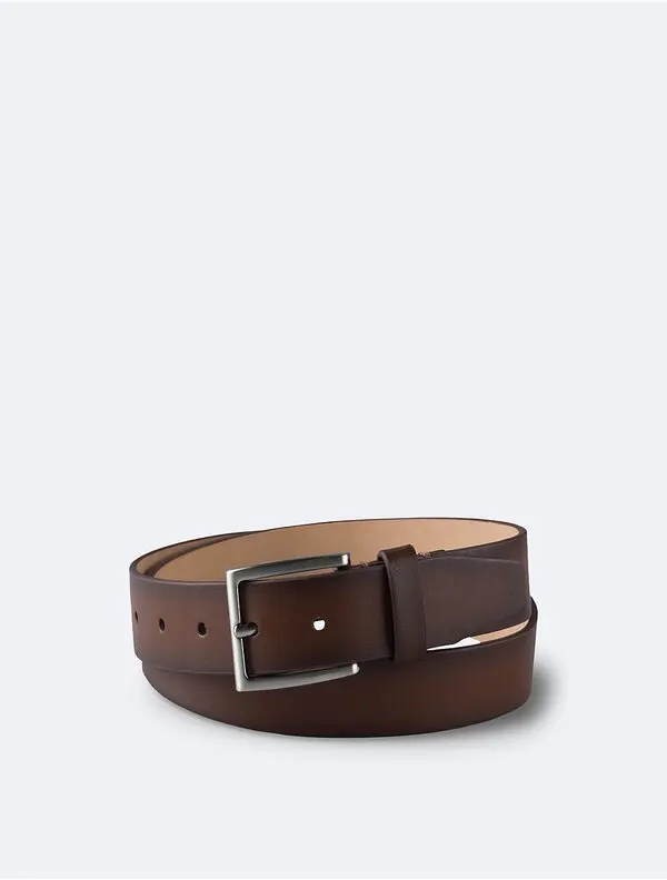 Calvin Klein Harness Buckle Belt - Cognac