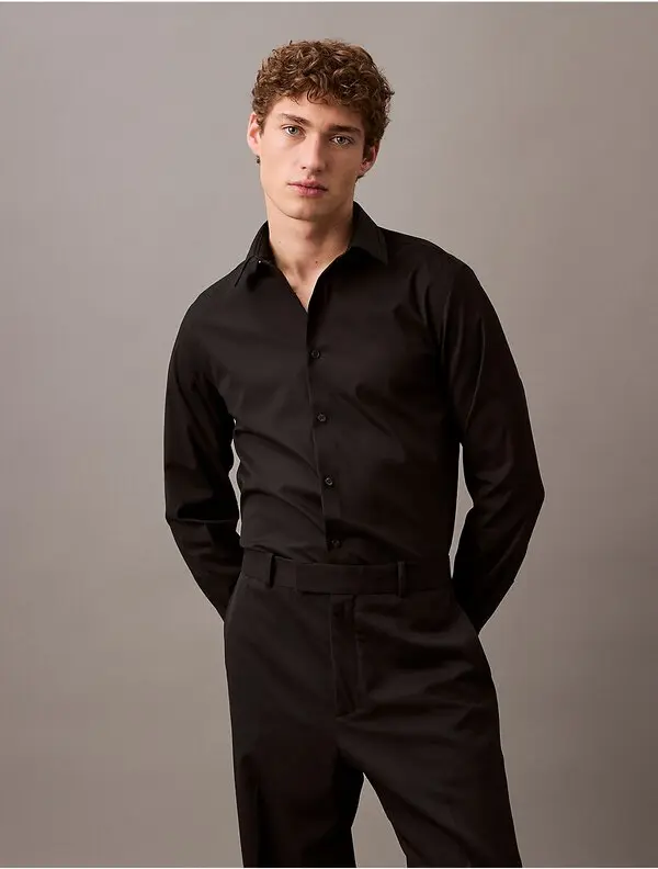 calvin klein steel slim fit dress shirt Calvin Klein Petites Modern Fit Tapered Leg Dress Pants Cranberry Red –  Biggybargains main image 1