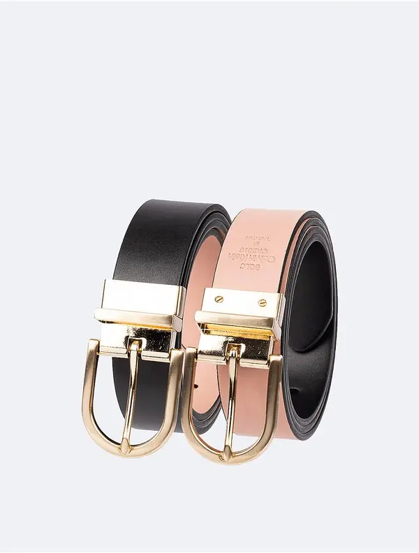 Calvin Klein Reversible Belt - Black / Blush