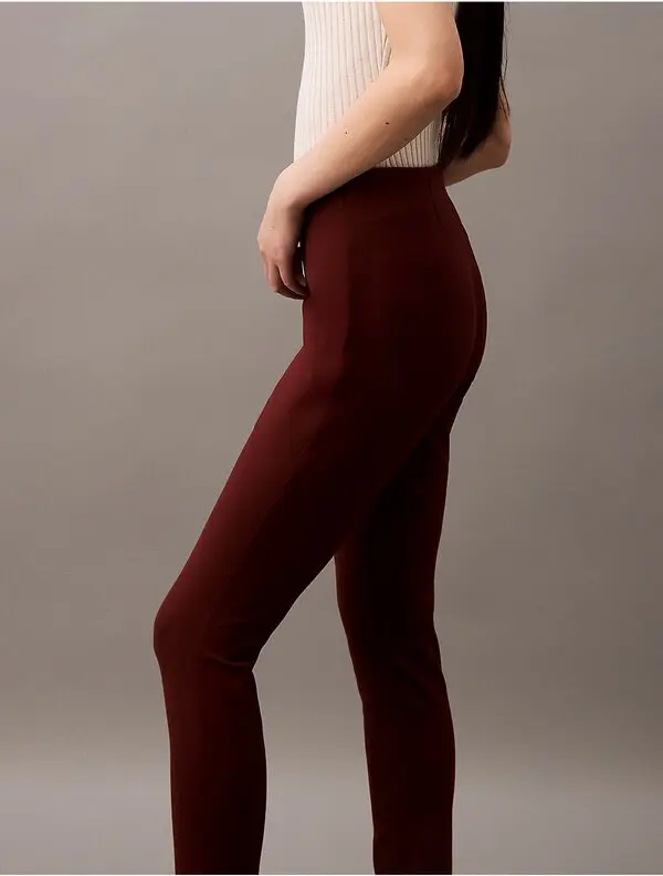 Calvin Klein Solid Ponte Skinny Pants
