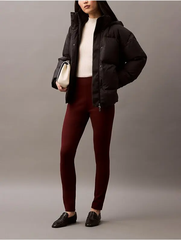 Calvin Klein Solid Ponte Skinny Pants