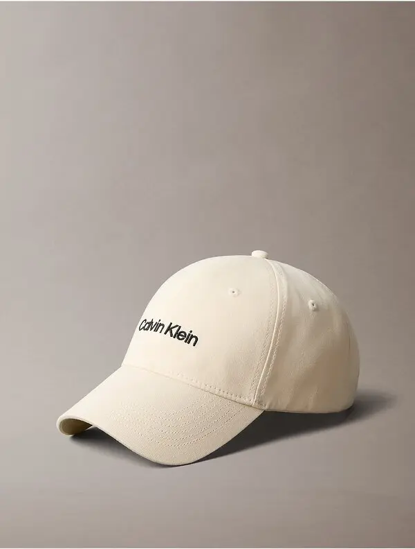 Calvin Klein Standard Baseball Cap - Bone White