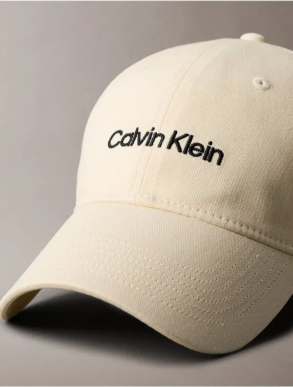 Calvin Klein Standard Baseball Cap - Bone White