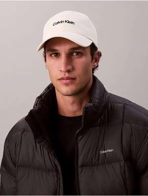 Calvin Klein Standard Baseball Cap - Bone White