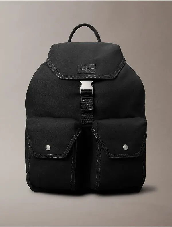 Calvin Klein Workwear Flap Backpack - Black