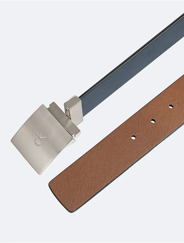 Calvin Klein Reversible Belt - Ombre Blue / Teak