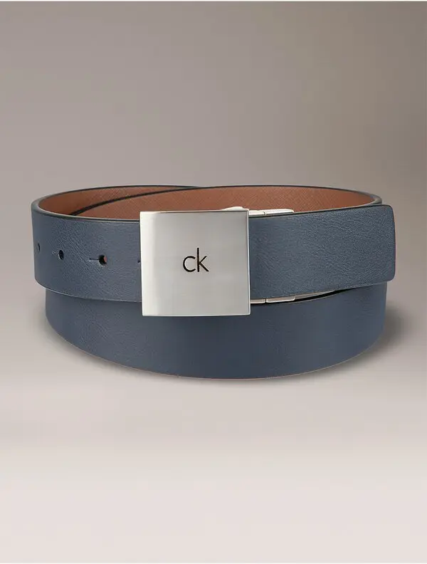 Calvin Klein Reversible Belt - Ombre Blue/ Teak