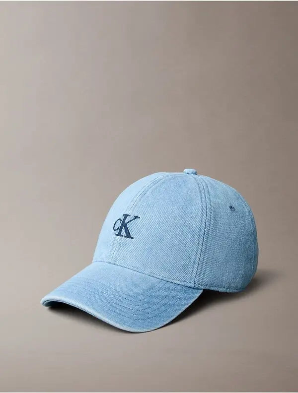 Calvin Klein Cotton Baseball Cap - Vintage Denim