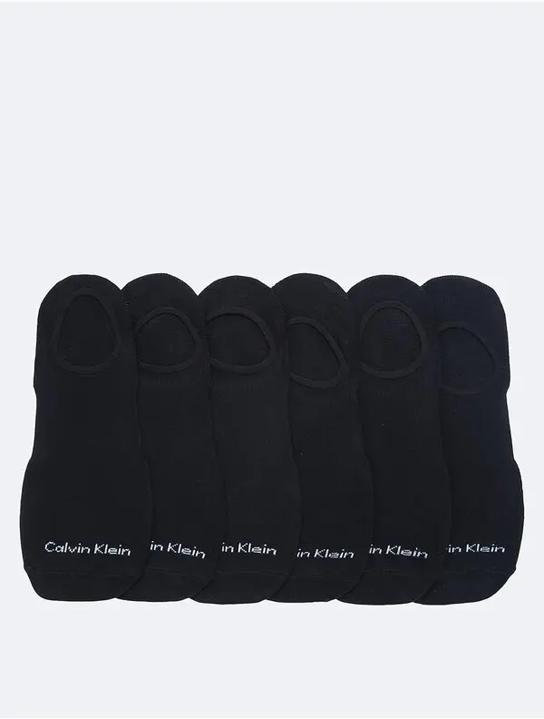 Calvin Klein 6-pack Liner Socks - Black