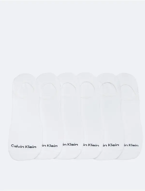 Calvin Klein 6-pack Liner Socks - White
