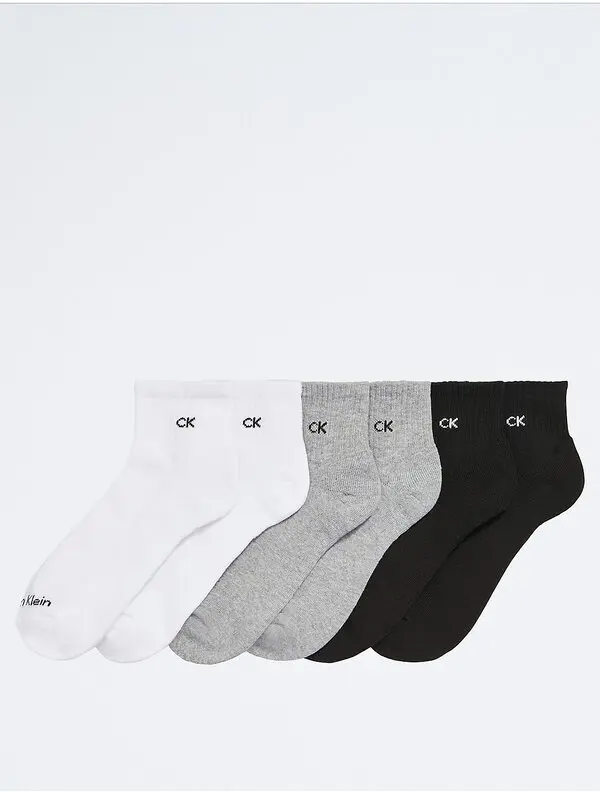 Calvin Klein Quarter Socks 6-pack - Grey Assorted
