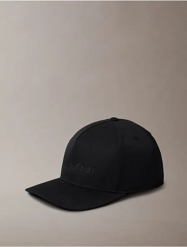 Calvin Klein Compact Monogram Logo Baseball Cap - Black Beauty
