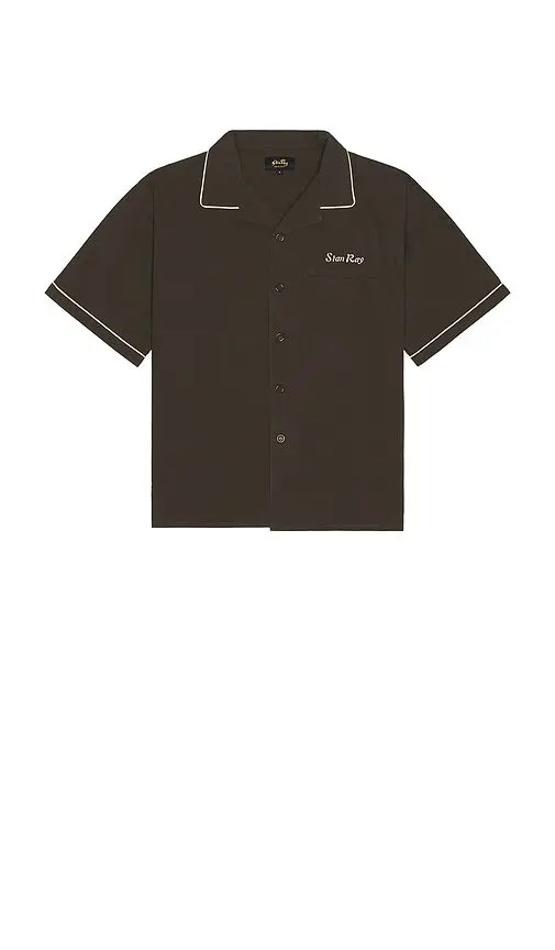 STAN RAY Bowling Shirt In Charcoal