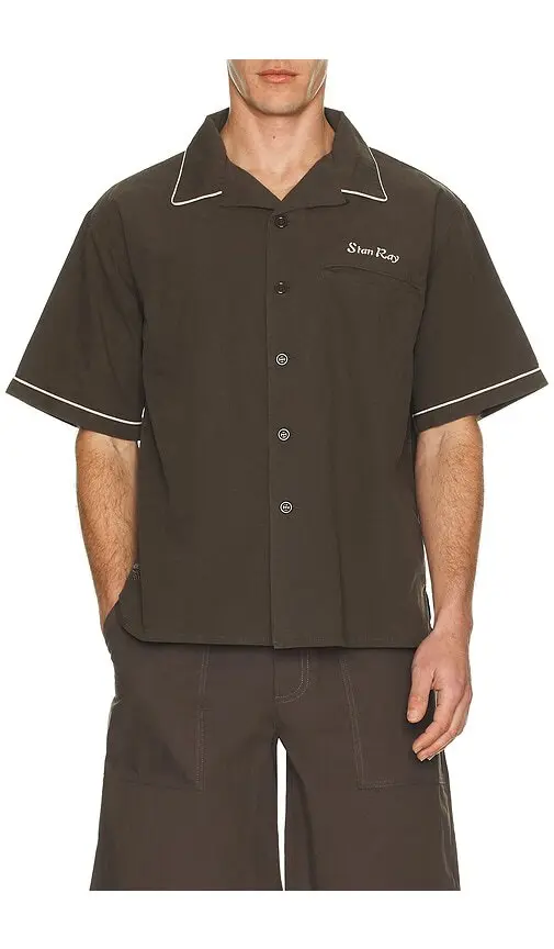 STAN RAY Bowling Shirt In Charcoal