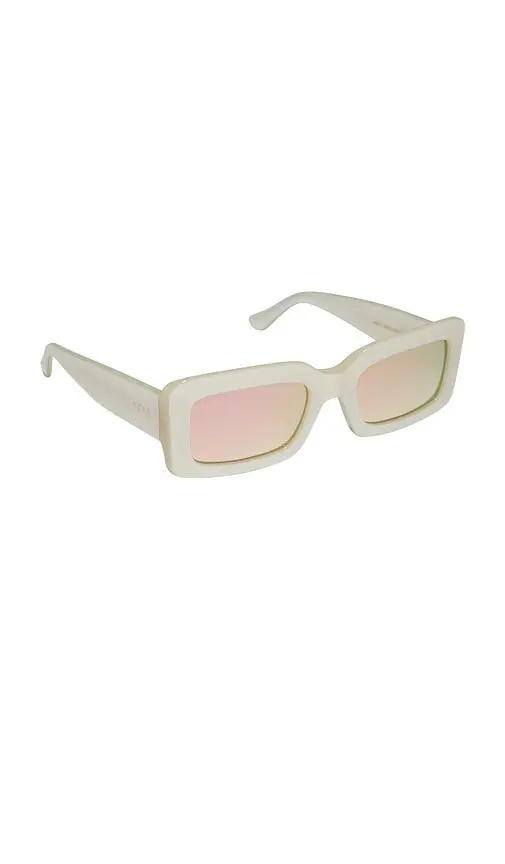 Diff Eyewear Indy Sunglasses Opaline Taupe Mirror Editorialist