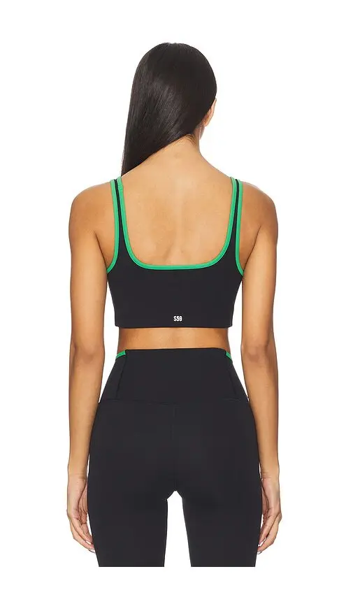 Splits59 Cait Rigor Sports Bra In Black - Black & Grass